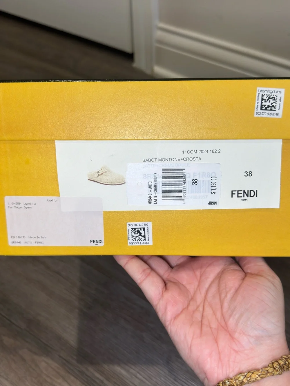 Fendi | Shoes | Fendi Feel Sabot Logo Monotone Crosta Latte Crme Brule ...
